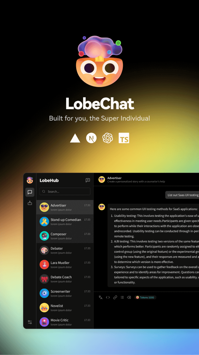 LobeChat: Personal LLM Productivity Tool, Give Yourself a Smarter Brain